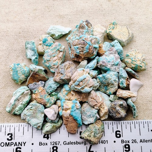 Natural Old Stock USA Turquoise Rough Stone Slab Gem 102 Gram Lot 51-10 ...