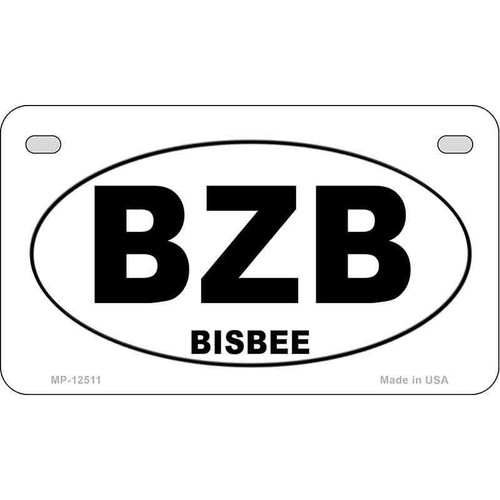 BZB Bisbee Novelty Metal Motorcycle Plate MP-12511 | eBay
