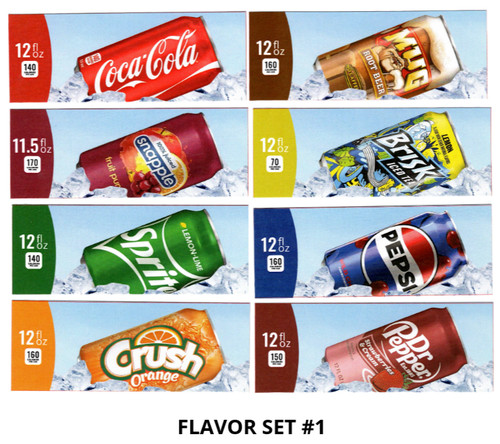 Dixie Narco 276e Vending Machine Drink Label Flavor Strips - 8PK - 3.59 ...