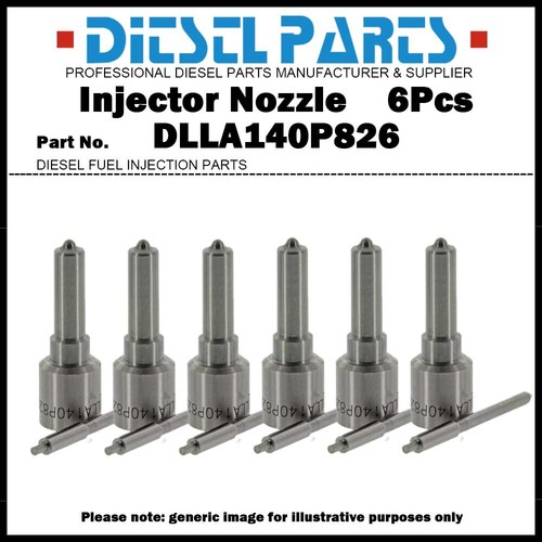 6x Fuel Injector Nozzle DLLA140P826 for IVECO EuroStar EuroTech 10.3d ...