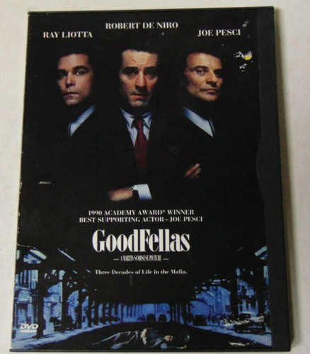 Goodfellas DVD Ray Liotta Robert DeNiro Joe Pesci A Martin Scorsese ...