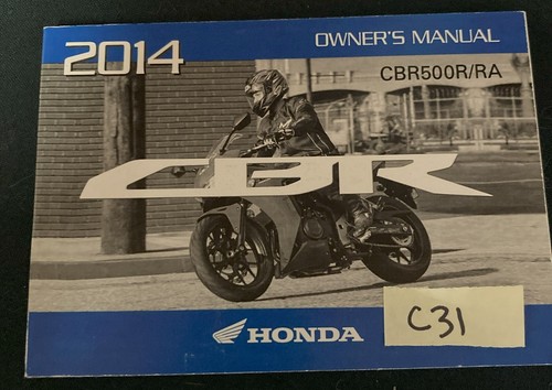 OEM 2014 HONDA CBR500R CBR500RA OWNERS MANUAL | eBay