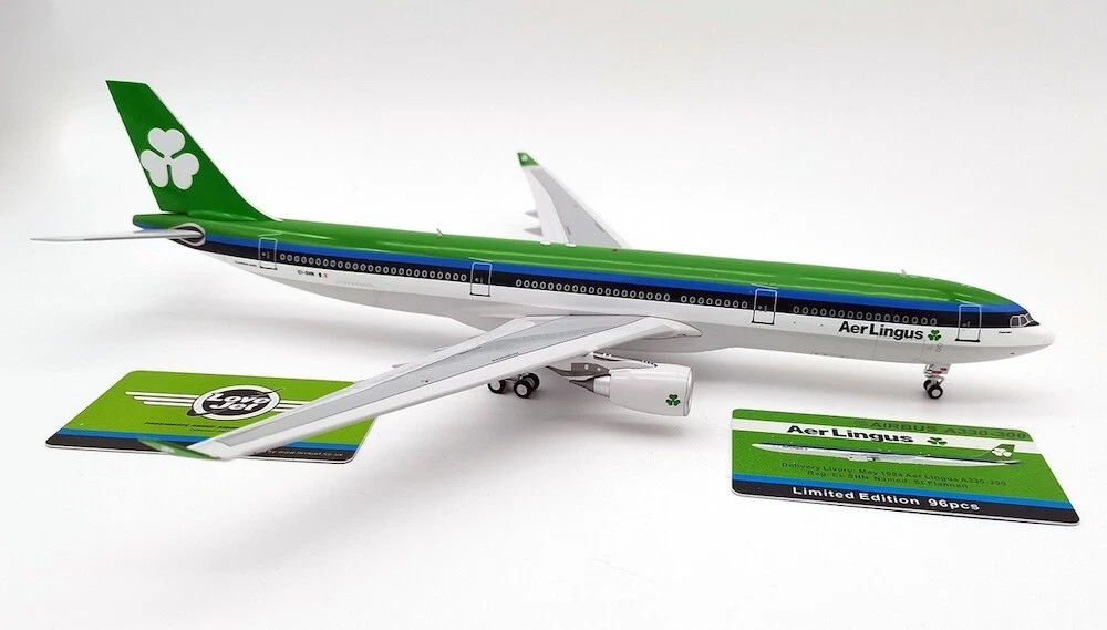 Model Planes 8" Aer Lingus Airbus A330 Single Plane Model Plane Kit