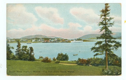 Southwest Harbor, Maine, View from Ocean House, Manset (SW.harborME3 | eBay
