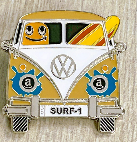 Beach Sand/surf VTO PTO DAY Surfboard VW van bus Amazon Peccy Pin | eBay