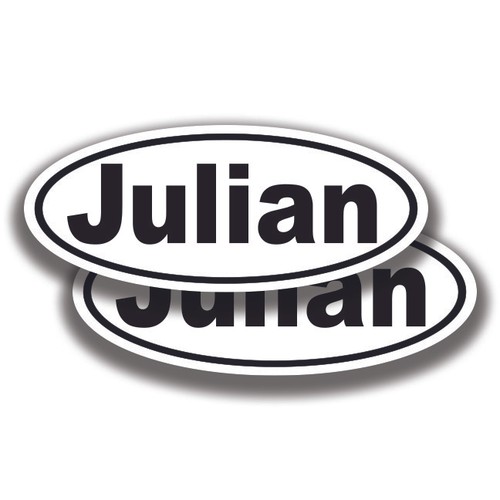 JULIAN NAME DECALs 2 Stickers Bogo Car Truck Bumper Window | eBay
