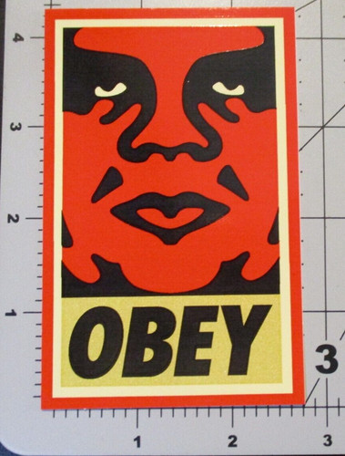 SHEPARD FAIREY Obey Giant Sticker 2.75X4.25" ANDRE Icon19 from poster ...