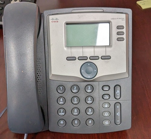 Cisco SPA303 3 Line IP Phone with Display Black with Power Adapter | eBay