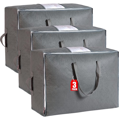 105L Extra Large Storage Bags for Blankets, King Comforters, Bedding ...
