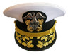 US NAVY COMMANDER CAPTAIN RANK WHITE HAT CAP AUTHENTIC NEW ALL SIZES ...