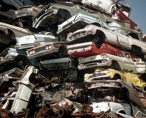 1962 JUNK CARS SALVAGE YARD Photo (226-Y) | eBay