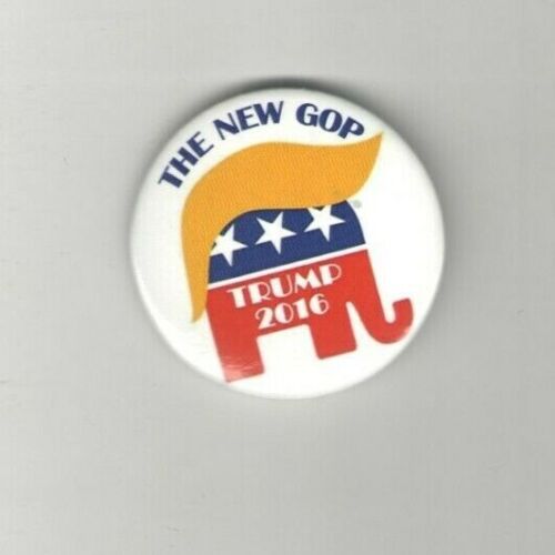 The New GOP pin TRUMP 2016 pinback ELEPHANT with Orange Hair REPUBLICAN ...