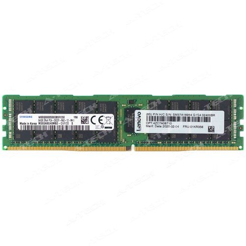 IBM-Lenovo 64GB DDR4-2933 RDIMM 4ZC7A08710 4ZC7A69984 01KR356 Server ...