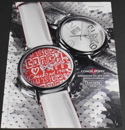 2009 Print Ad Fashion Coach Poppy Watch Collection Star Strap Style ...