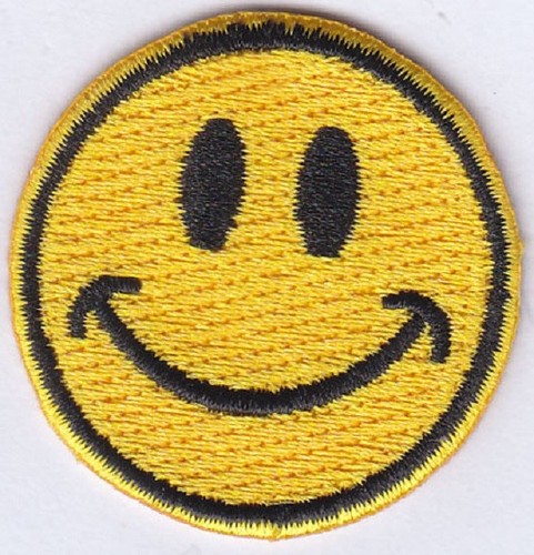 5 Pcs Smile Embroidered Patches 1.5" Diameter iron-on | eBay
