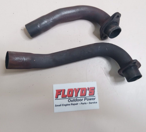 JOHN DEERE 316 318 420 ONAN ENGINE EXHAUST MANIFOLDS HE154-2343 HE154 ...