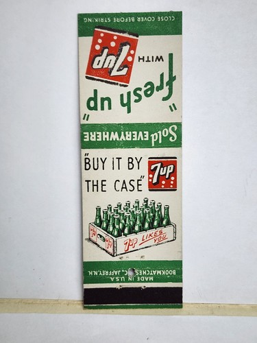 Vintage 7UP Soda Soft Drink Matchbook Cover Beverage Advertising Fresh ...