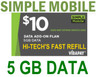 $25 SIMPLE MOBILE REFILL ⭐ GET IT TODAY ⭐ DIRECT TO PHONE ⭐ 5 STAR ...