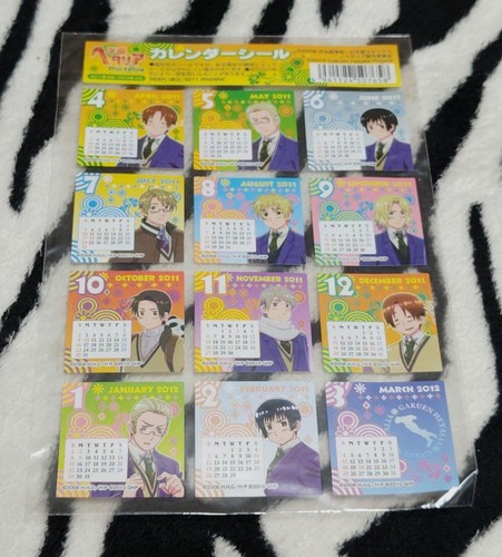 Hetalia Calendar Sticker Italy Germany Japan France Himaruya Hidekazu ...