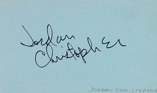 Jordan Christopher- Signed Index Card | eBay