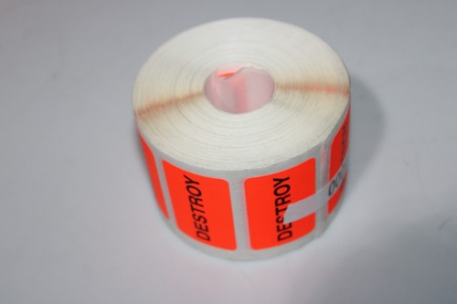 2" x 1 1/4" Destroy labels (1000per Roll) | eBay