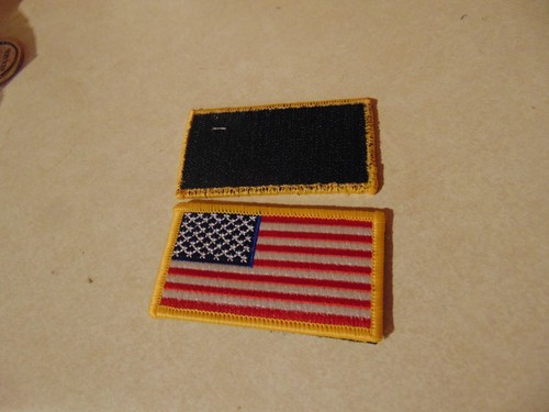 PATCH MILITARY US AMERICAN FLAG FORWARD FACING SHOULDER HOOK LOOP 3 1/4 ...