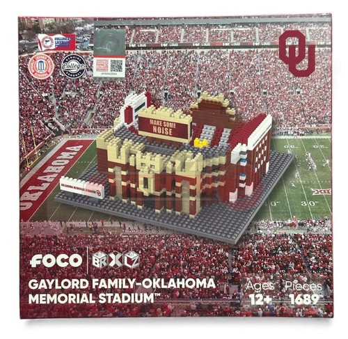 Oklahoma Sooners BRXLZ NCAA Oklahoma Memorial Stadium 3-D Construction ...