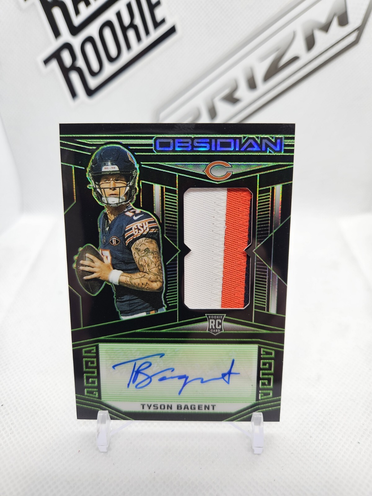 Tyson Bagent 2023 Obsidian #215 Rookie Jersey Autographs - Electric ...
