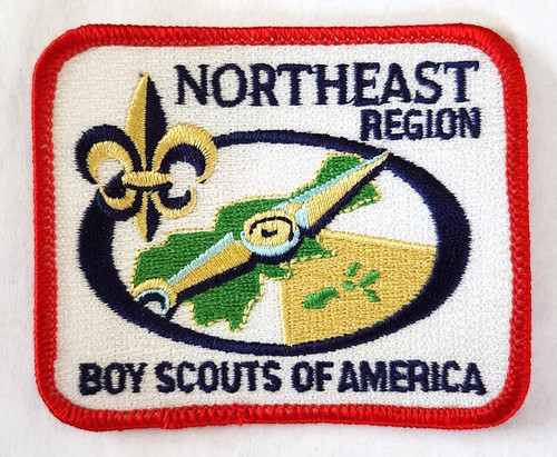 Northeast Region Boy Scouts of America X6 (Red Border, Compass) Pocket ...