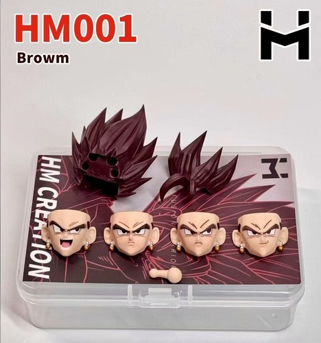 custom Vegito 1/12 shf Super Saiyan Vegito browm head HM001（No Figure ...