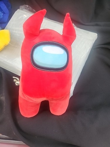 Among Us Plush Red Devil with Horns Stuffed Toy Toikido 12 inch | eBay