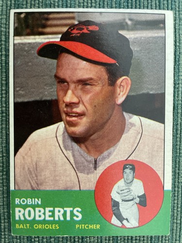 1963 TOPPS #125 ROBIN ROBERTS baseball card - VERY NICE | eBay