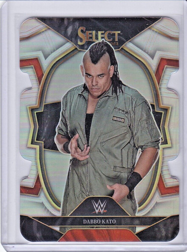 DABBO KATO ( SILVER PRIZM DIECUT Card #53 ) 2023 WWE Panini Select CUT ...