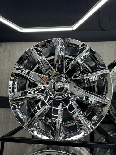 28" Inch Chrome Forgiato Flow 004 6x139.7 Escalade Tahoe Wheels Rims ...
