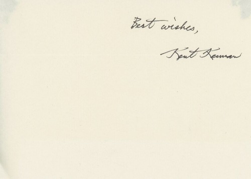 Kent Kennan - American Composer, Author, Educator - Clipped Autograph ...