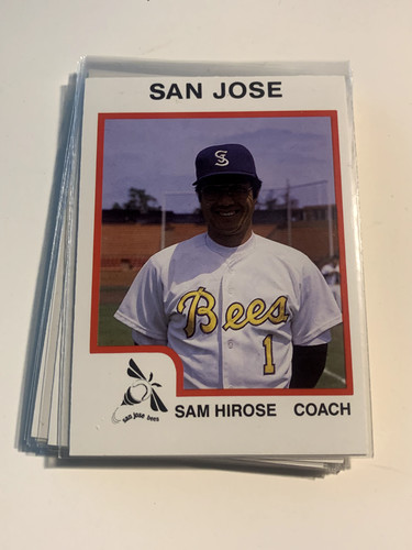 SAM HIROSE 1987 ProCards San Jose Bees | eBay
