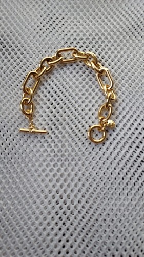 Talbots Classic Link Gold Tone Bracelet w/Toggle Clasp | eBay