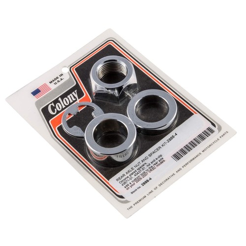 #2888-4 Rear Axle Nut and Smooth Spacer Kit 2005-2007 Harley VRSC ...