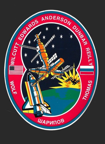 STICKER DECAL STS 89 SPACE SHUTTLE RUSSIAN MIR STATION ENDEAVOR JANUARY ...