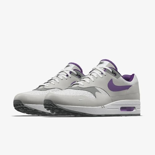 Nike Air Max 1 ’87 NBY Lt Iron Ore/Purple Cosmo Running Shoe US Women ...