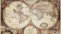 1689 Interesting Detailed Old World Exploration Map Poster - 24x28 | eBay
