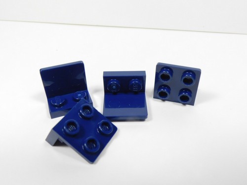LEGO 4 Dark Blue 1x2-2x2 Inverted Brackets Q4 | eBay