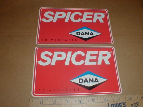 Spicer Driveshafts Dana Nascar drag racing decal stickers lot 1990s ...