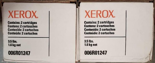 2 Genuine Factory Sealed Xerox 006R01247 Black Toner Cartridges ...