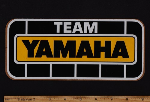 TEAM YAMAHA Vintage Motorcycle Motocross Enduro STICKER Decal YZ490 ...