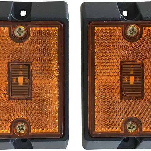 2x3 inch Rectangular Amber Side Marker LED Clearance Light with ...