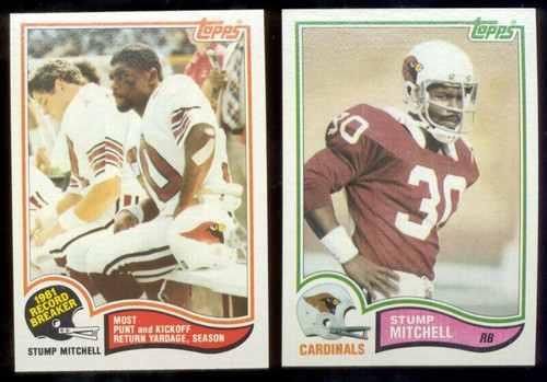 1982 Topps STUMP MITCHELL St Louis Cardinals Rookie Card Lot + Record ...