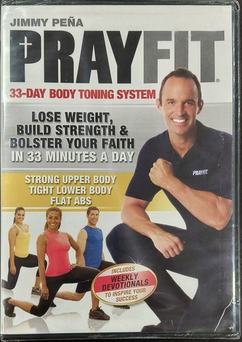 Prayfit Jimmy Pena DVD 33-Day Total Body Toning Christian Workout New ...