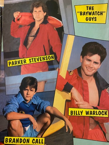 Brandon Call, Parker Stevenson, BIlly Warlock, Full Page Vintage Pinup ...