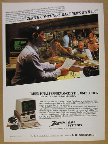 1984 Zenith Z100 PC UPI 1 United Press Intl Computer System vintage ...